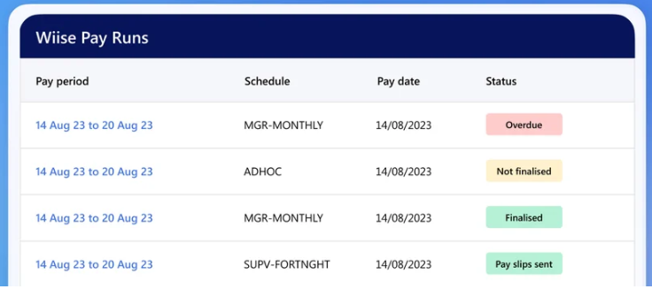 Navigating Wiise Payroll